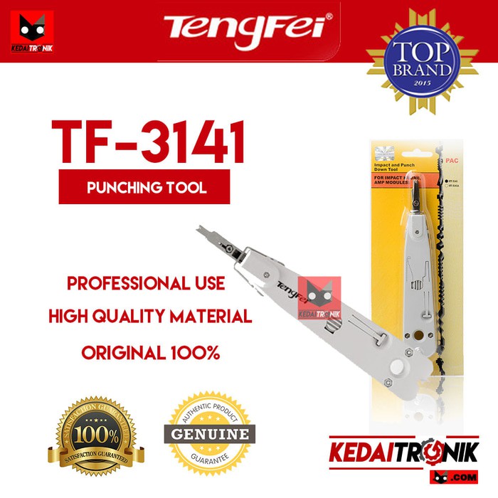 Jual ORI!!! TENGFEI Impact and Punch Down Tool TF-3141 Cable Cutting ...