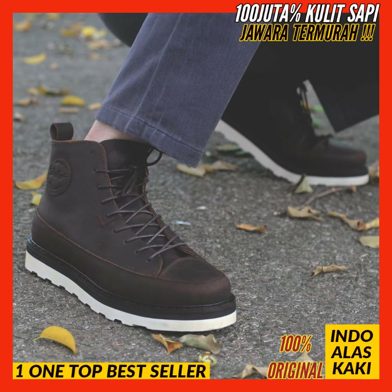 Jual Sepatu Boots Backer Klasik Unisex Kulit Asli - BRADLEYS ARTHUR ...