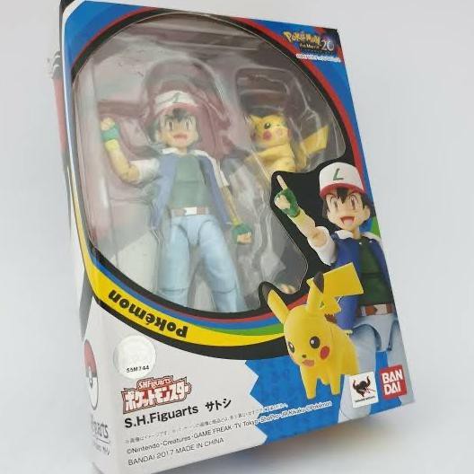 Jual Bandai Shf Satoshi And Pikachu 14942 Action Figure Pokemon ...