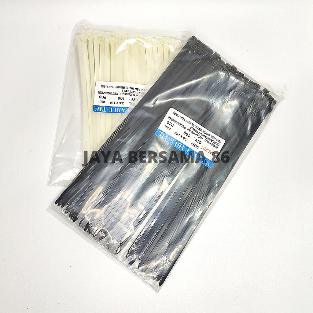 Jual CABLE TIES MALVIN / KABEL TALI TIES TIS SERUT / PENGIKAT KABEL ...