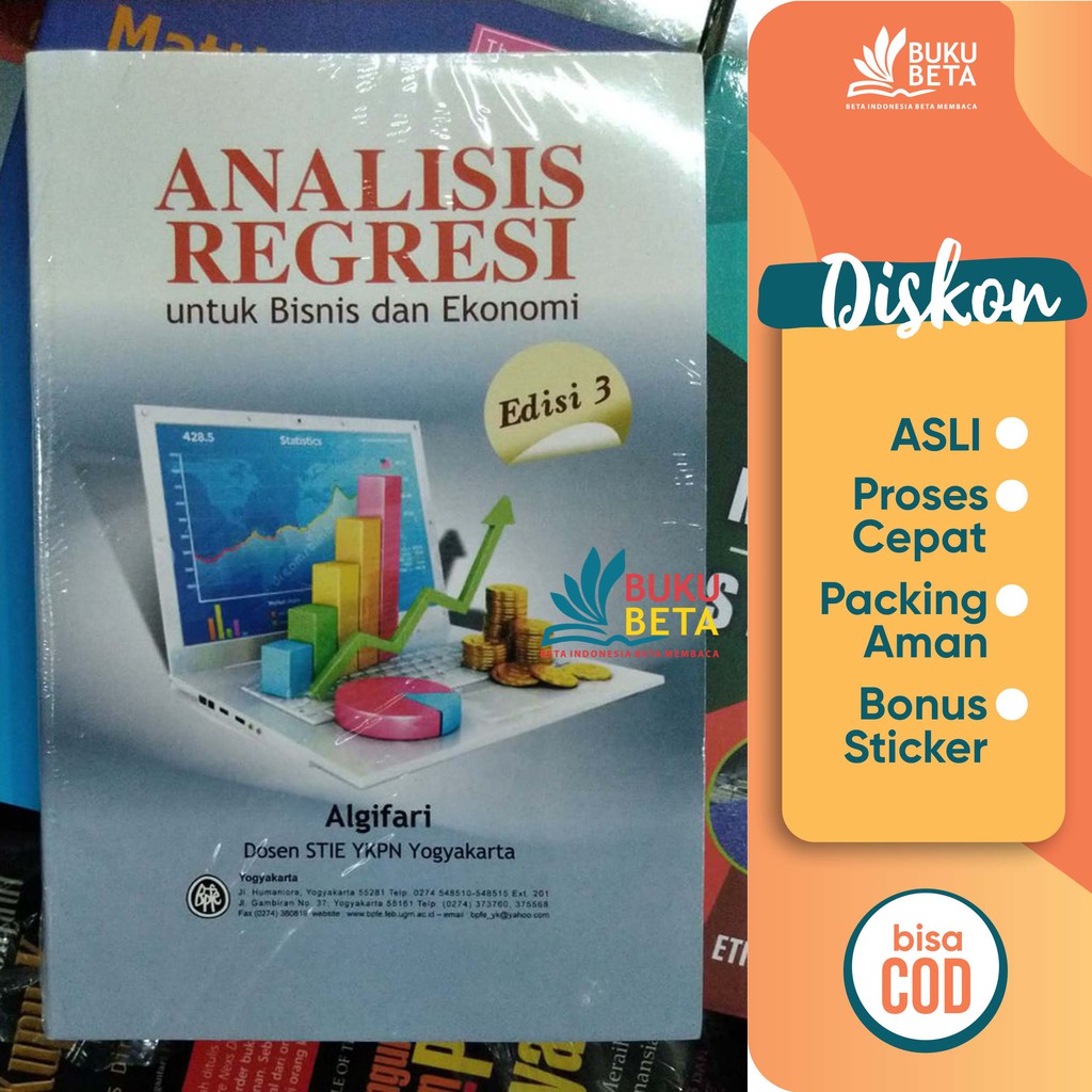 Jual Analisis Regresi Untuk Bisnis Dan Ekonomi - Algifari (Edisi 3) | Shopee Indonesia