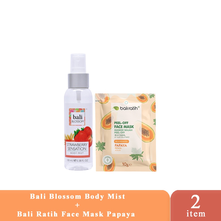 Jual Couple Pack | Bali Blossom Body Mist & Bali Ratih Face Mask (B ...