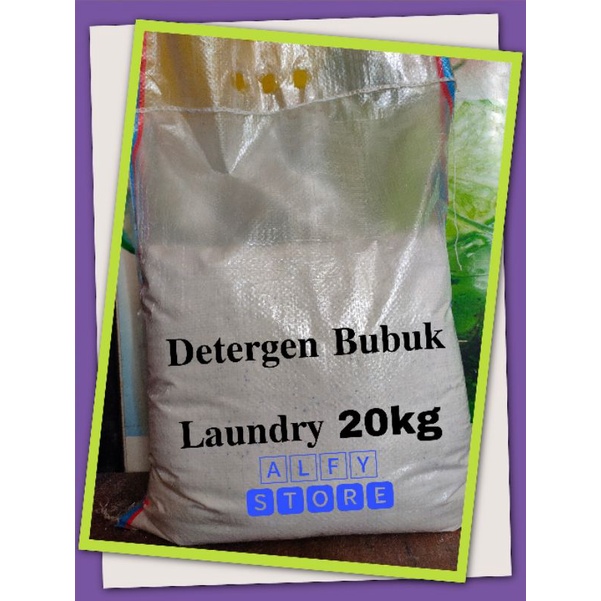 Jual Deterjen laundry bubuk detergent powder perkarung isi 20kg ...