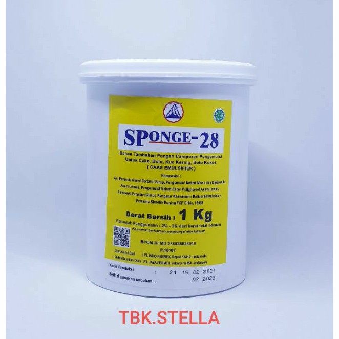 Jual SPONGE 28 / SP/ EMULSIFIER / PENGEMBANG PELEMBUT (1 KG) | Shopee Indonesia