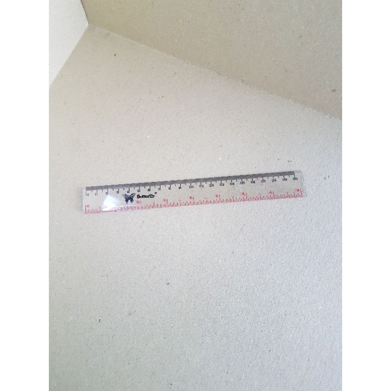 Jual Butterfly Penggaris/ ruler 20cm plastik | Shopee Indonesia