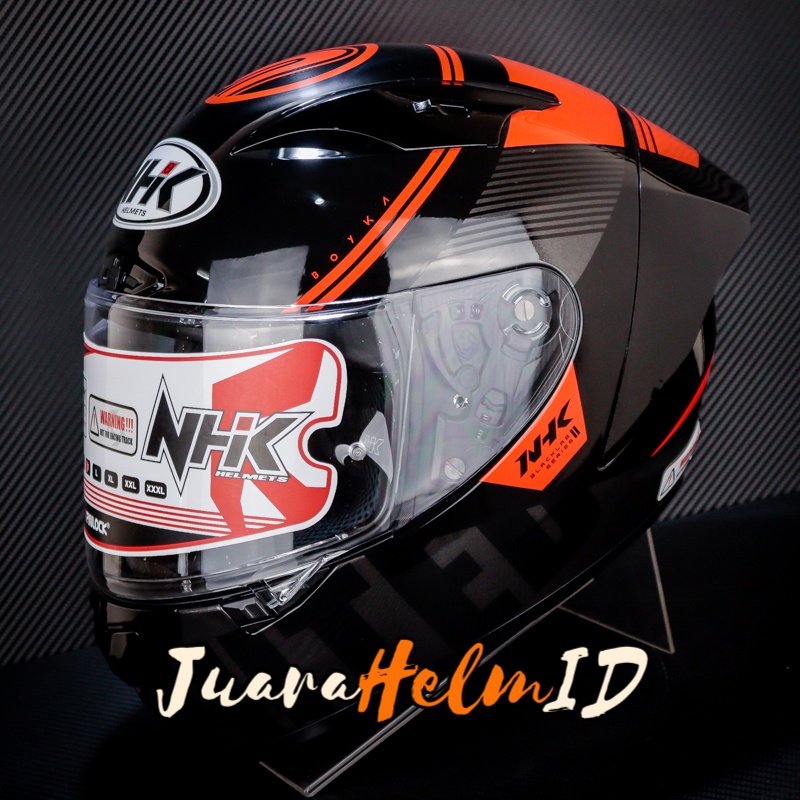 Jual NHK HELM GPR TECH STREET UNDISPUTED / BLACK ORANGE / GP R TECH ...