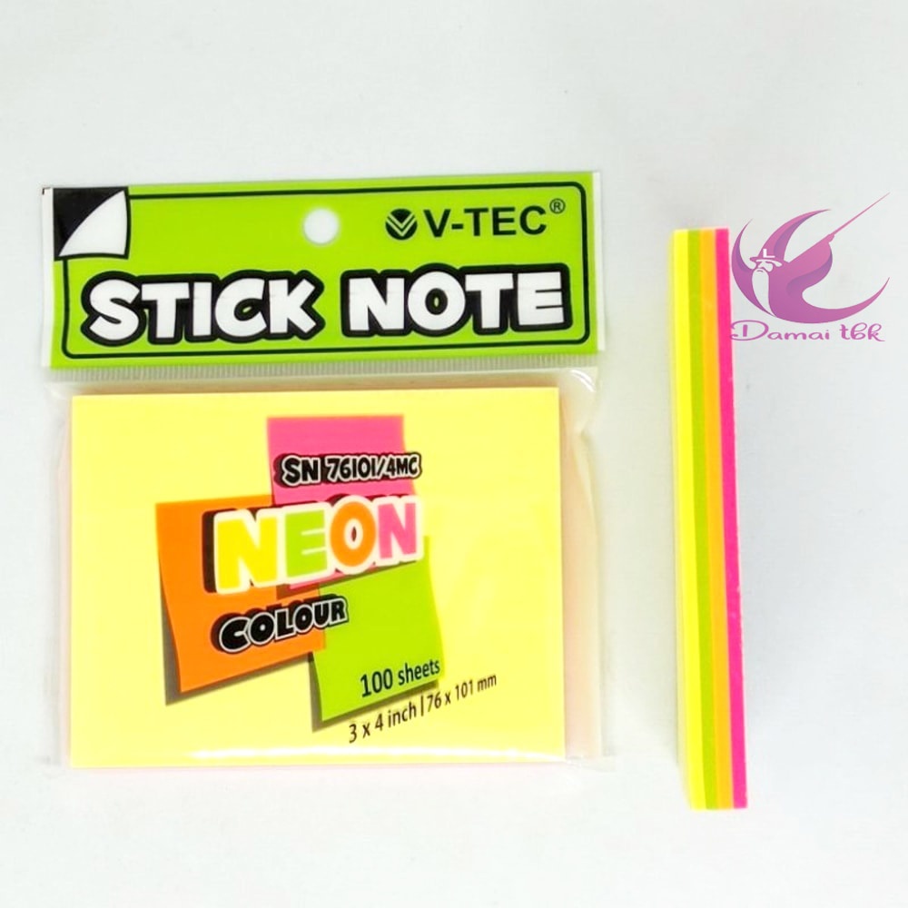 Jual Sticky Note V-Tec SN-76101 76x101mm | Shopee Indonesia