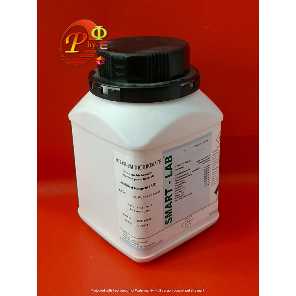 Jual Potassium Dichromate / Potassium Kalium Dikromat K2Cr2O7 Smartlab ...