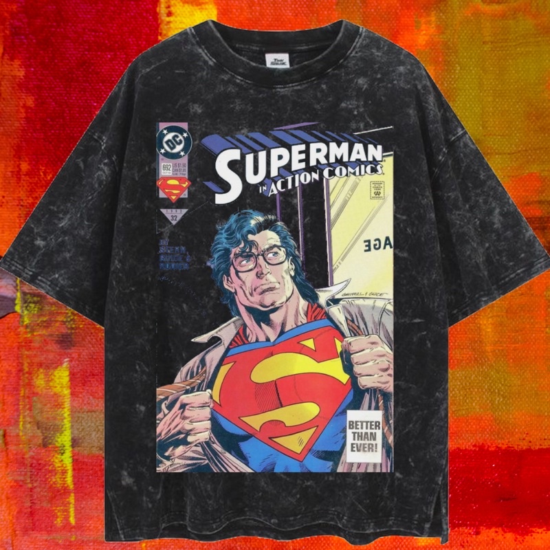 Jual LASTHOPE 'SUPERMAN' OVERSIZE WASHING TSHIRT / BAJU KAOS ATASAN ...