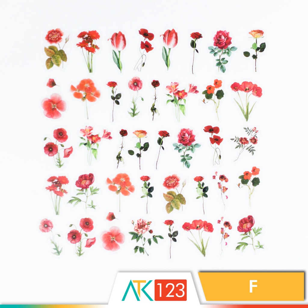 Jual Stiker Estetik Alam / Bunga / Daun / Jamur / Nature / Floral ...