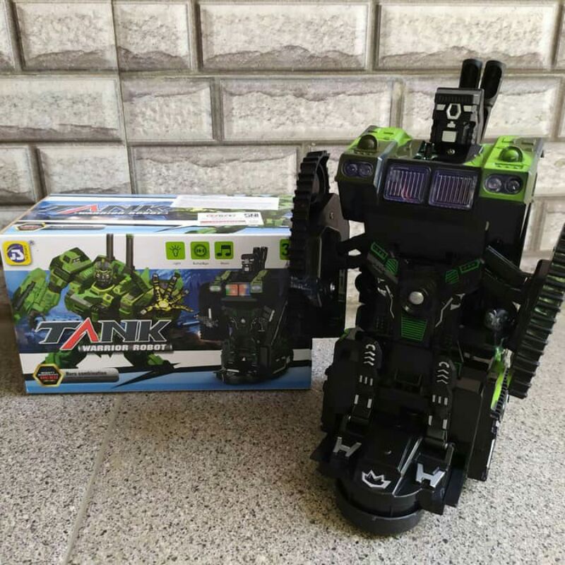 Jual Mainan Edukasi Anak Tank Warior Robot l Tank Bisa berubah jadi ...