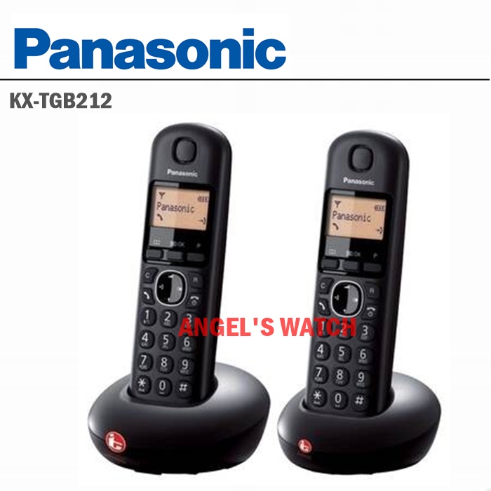 Jual ANGELSWATCH TELEPON WIRELESS PANASONIC KX-TGB212 HITAM KX-TGB212 TGB212 ORIGINAL/ CORDLESS ...
