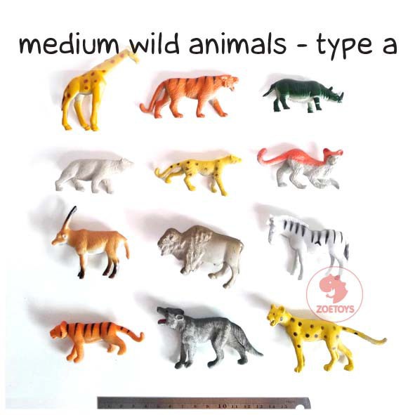 Jual Zuccaqu Medium Wild Animals - type A B | Figures Animal Diorama ...