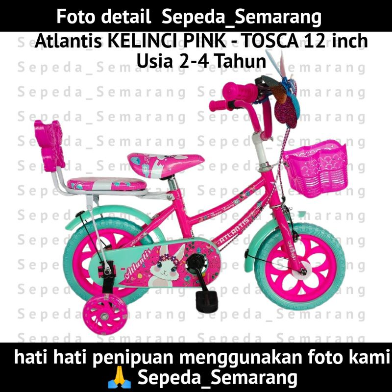 Jual SEPEDA SEMARANG SEPEDA PUTRI ATLANTIS HAPPY BIRDAY 12 INCH USIA 1 ...