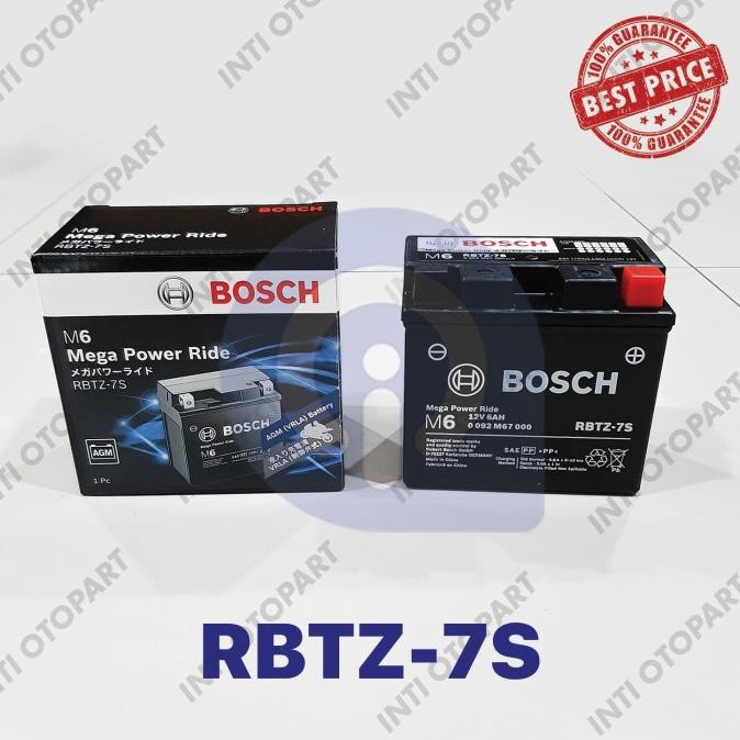 Jual Accu Aki Motor RBTZ-7S BOSCH Yamaha Honda Kawasaki Suzuki | Shopee ...
