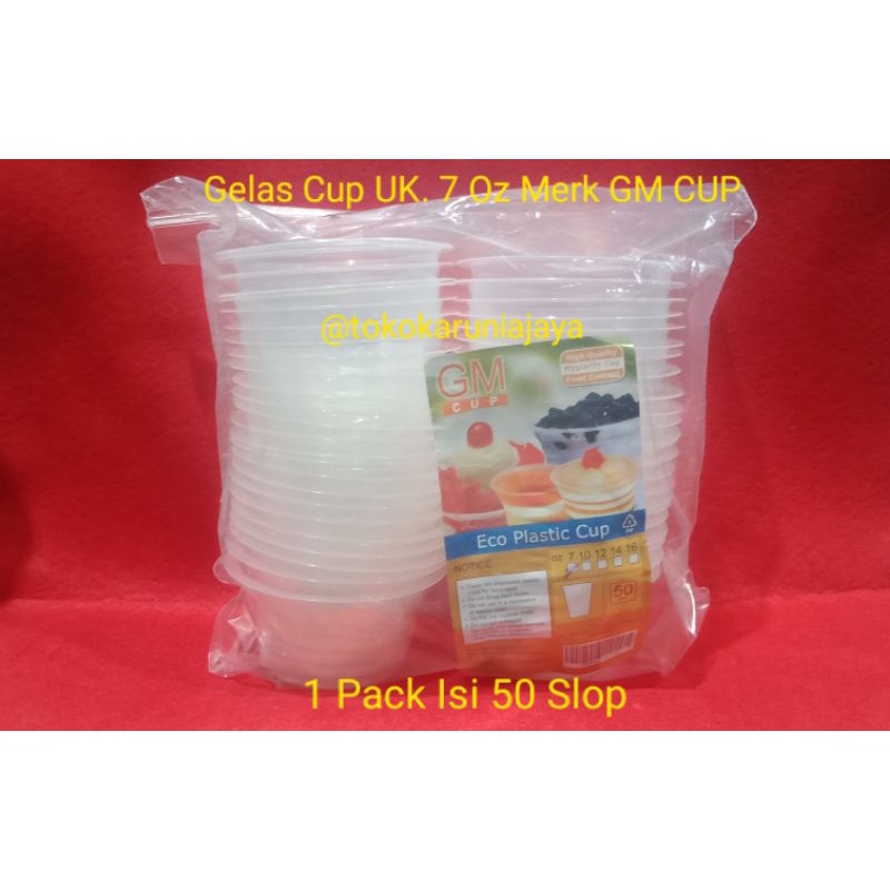 Jual Termurah !! Gelas Cup Merk GM Cup ukuran 7 Oz (Cocok Buat Agar ...