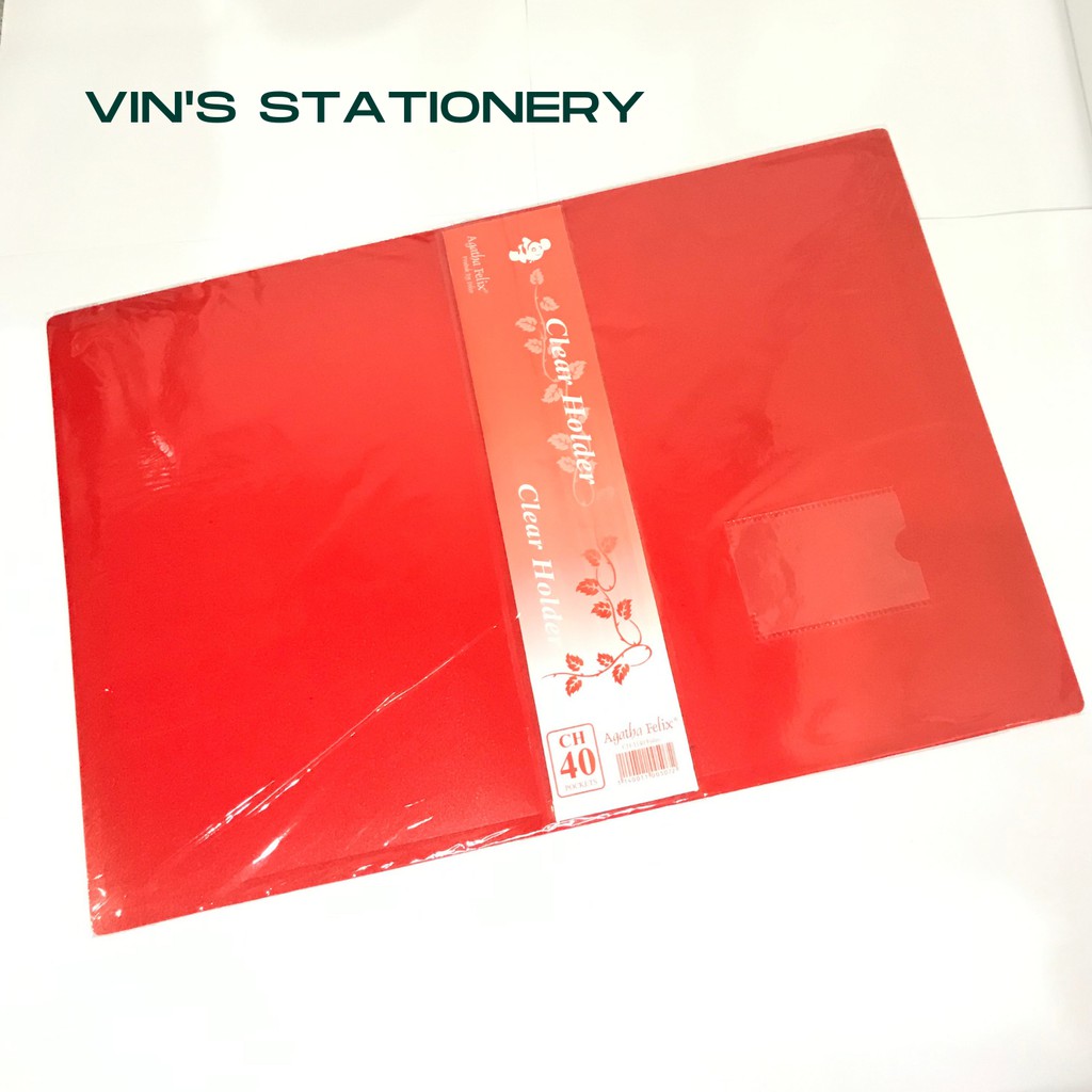 Jual ORIGINAL CLEAR HOLDER FOLIO ISI 40 LEMBAR/POCKET MERK FELIX/MAP ...