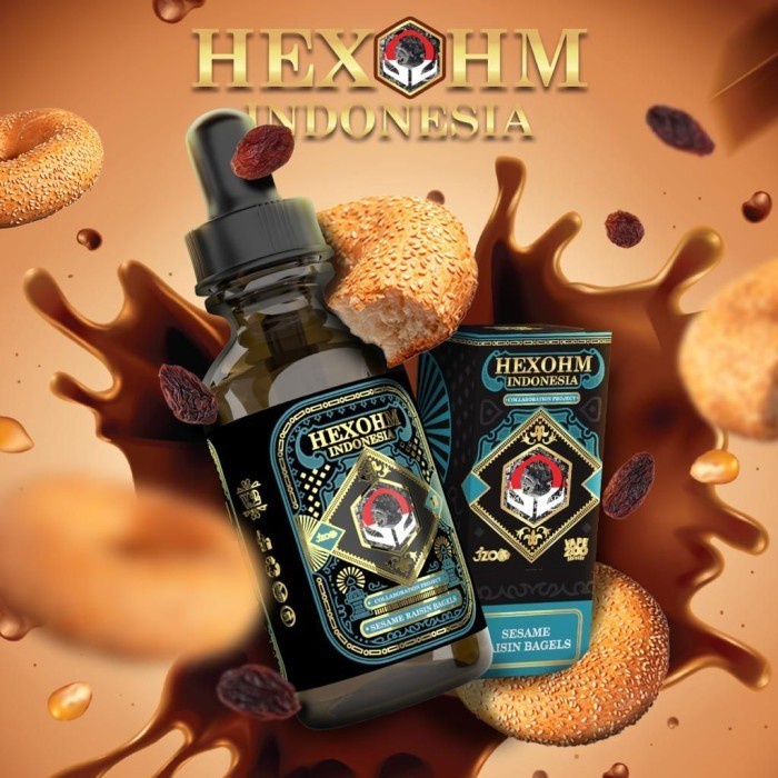 Jual Hexohm V2 Sesame Raisin Bagels 60ML by Hexohm Indonesia x Zoo | Shopee Indonesia