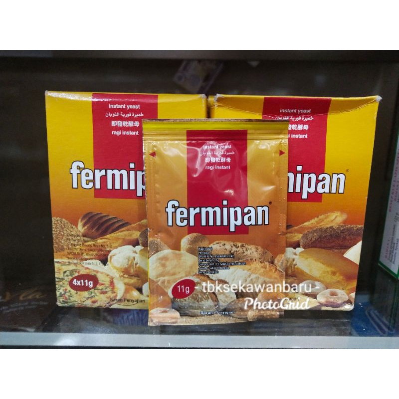 Jual Ragi Instant Fermipan (1 box isi 4pcs @11gr) | Shopee Indonesia