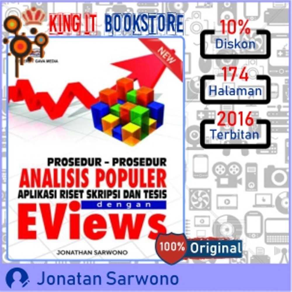 Jual Buku Eviews Prosedur Prosedur Analisis Populer Aplikasi Riset ...