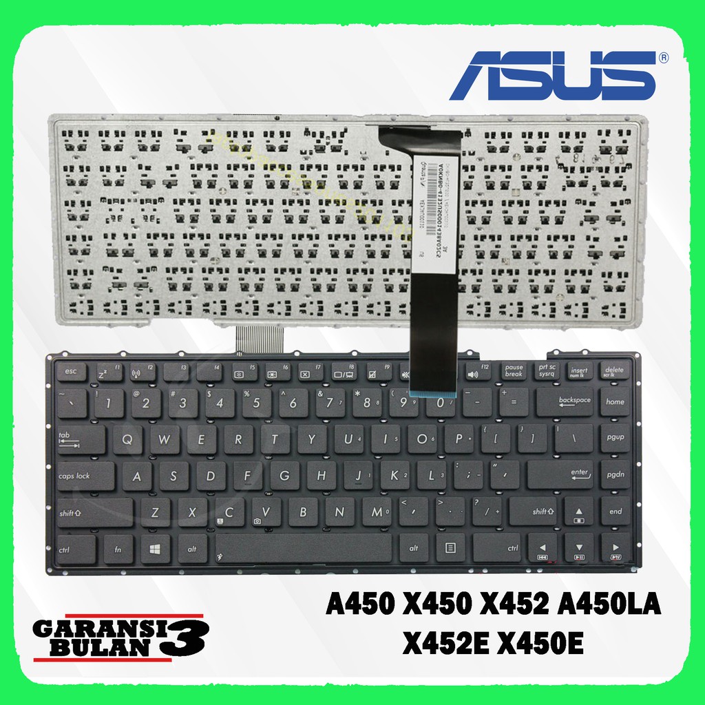 Jual Keyboard Asus A450 X450 X452 X450C A450LA X452E X450E | Shopee ...
