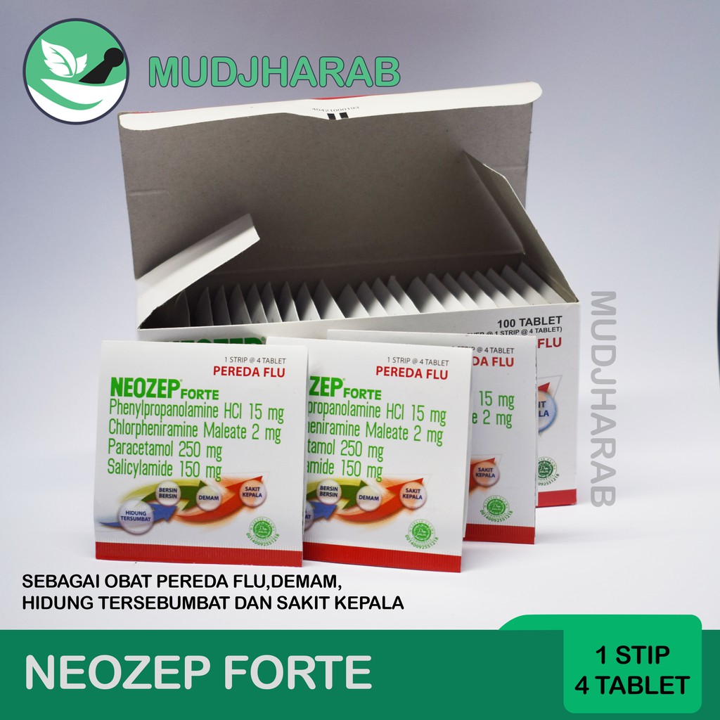 Jual NEOZEP FORTE TABLET STRIP 4'S - OBAT FLU BERSIN | Shopee Indonesia