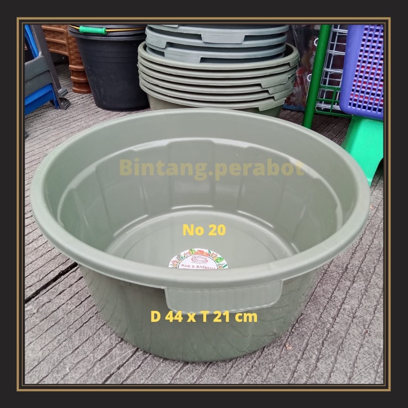 Jual GREAT - Bak Air Plastik No 20 24 45 / Baskom Air Plastik / Bak ...