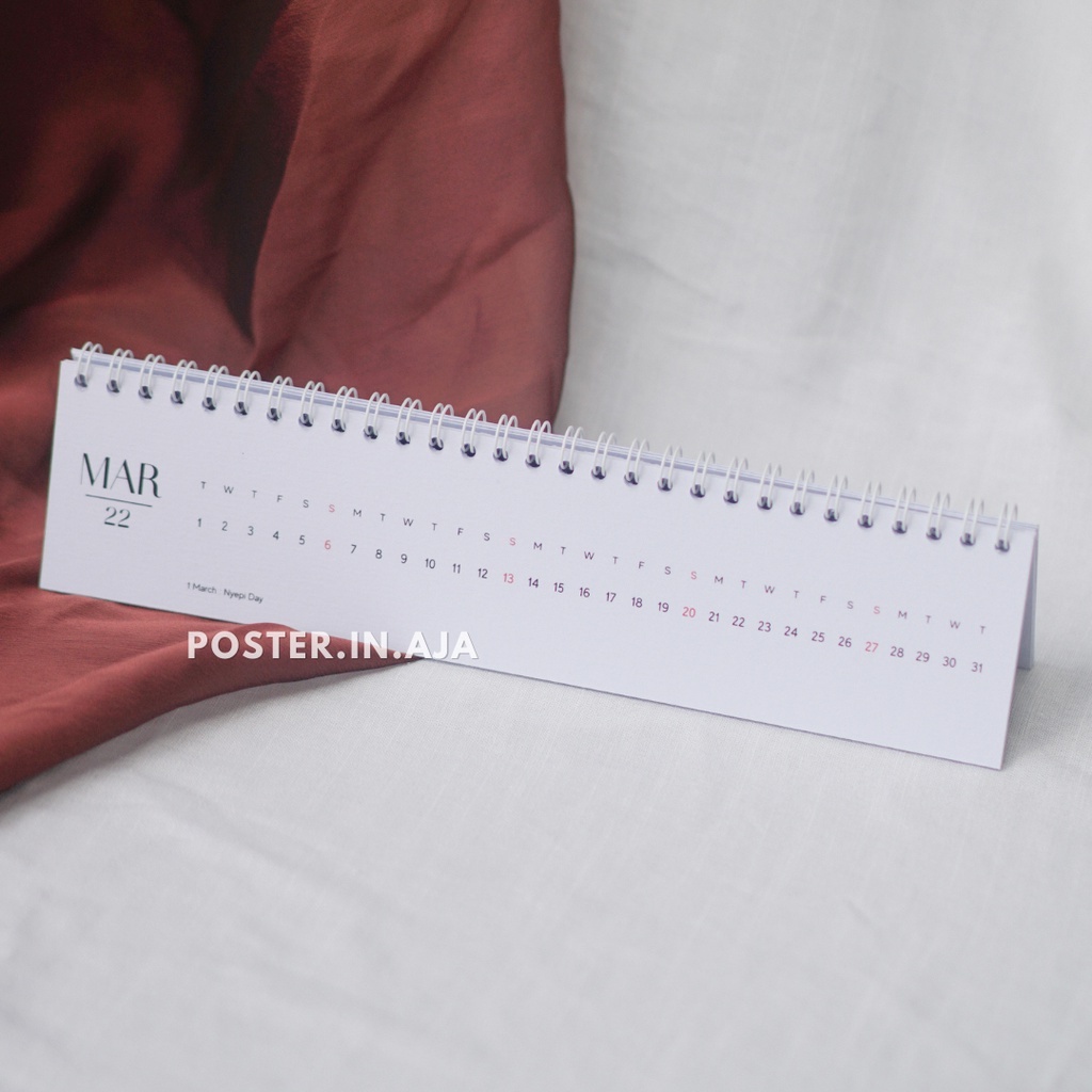 Jual (LANDSCAPE) Calendar Kalendar 2022 Aesthetic Minimalist Hiasan ...
