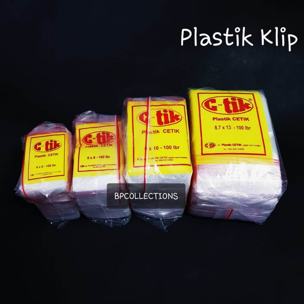 Jual 1 Pak 100 Pcs Plastik Klip 3x5 4x6 5x8 6x10 7x10 8x12 8 7x13 10x15