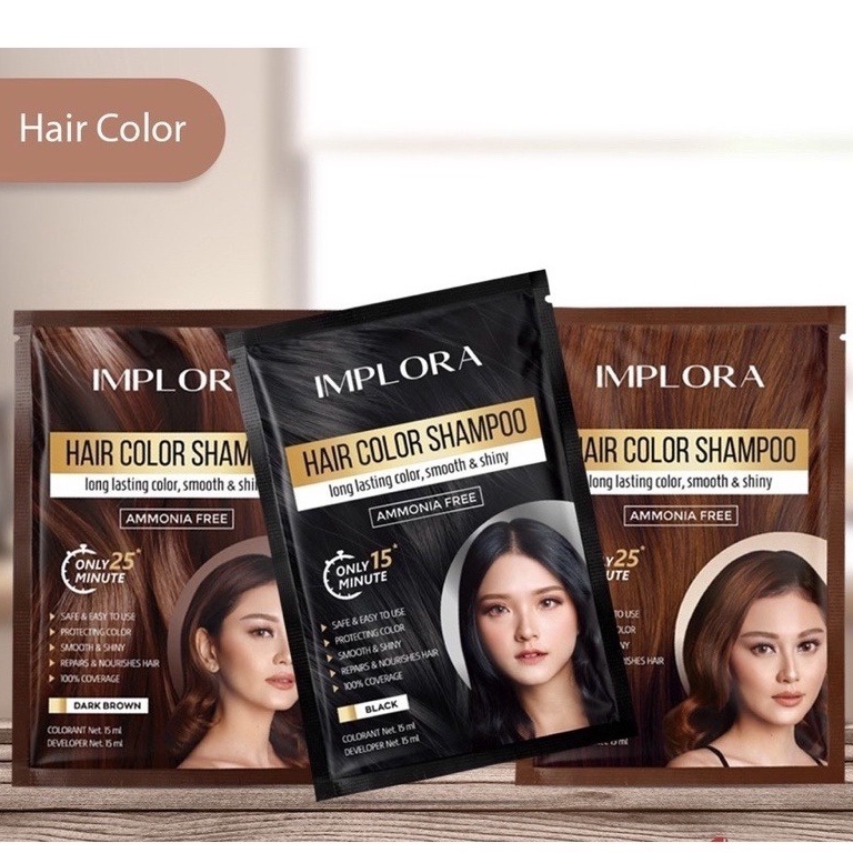 Jual (Kemasan SACHET) IMPLORA SEMIR SHAMPOO/HAIR COLOR SHAMPOO | Shopee ...