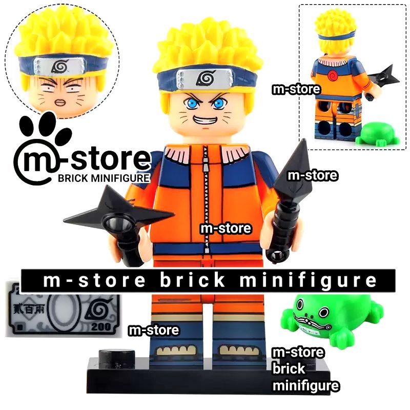 Jual brick naruto uzumaki kid mini toy figure | Shopee Indonesia