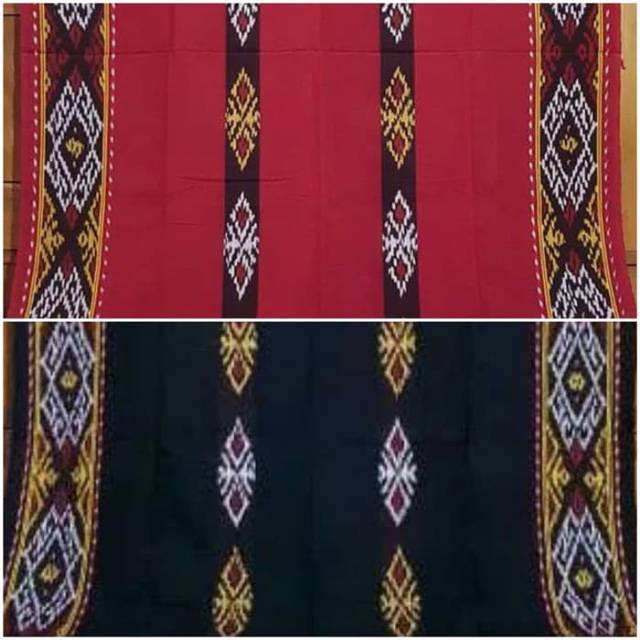 Jual KAIN TENUN ETHNIC TRADISIONAL HITAM MERAH TORAJA ROTE MAUMERE ...