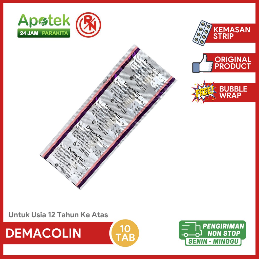 Jual Demacolin Tabet/Sirup Untuk Pilek/Gejala Flu Anak dan Dewasa ...