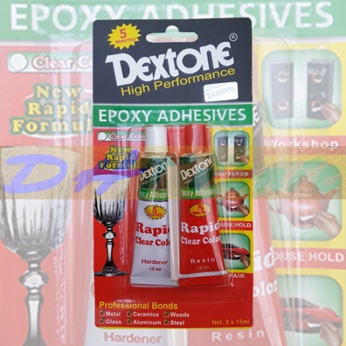 Jual RAPID Transparan Lem Power Steel 5 Menit DEXTONE EPOXY ADHESIVES ...