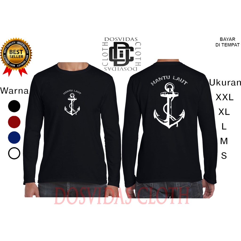 Jual Import Quality!!! MURAH BAJU KAOS LENGAN PANJANG HANTU LAUT JANGKAR keren JANGKAR | Shopee ...