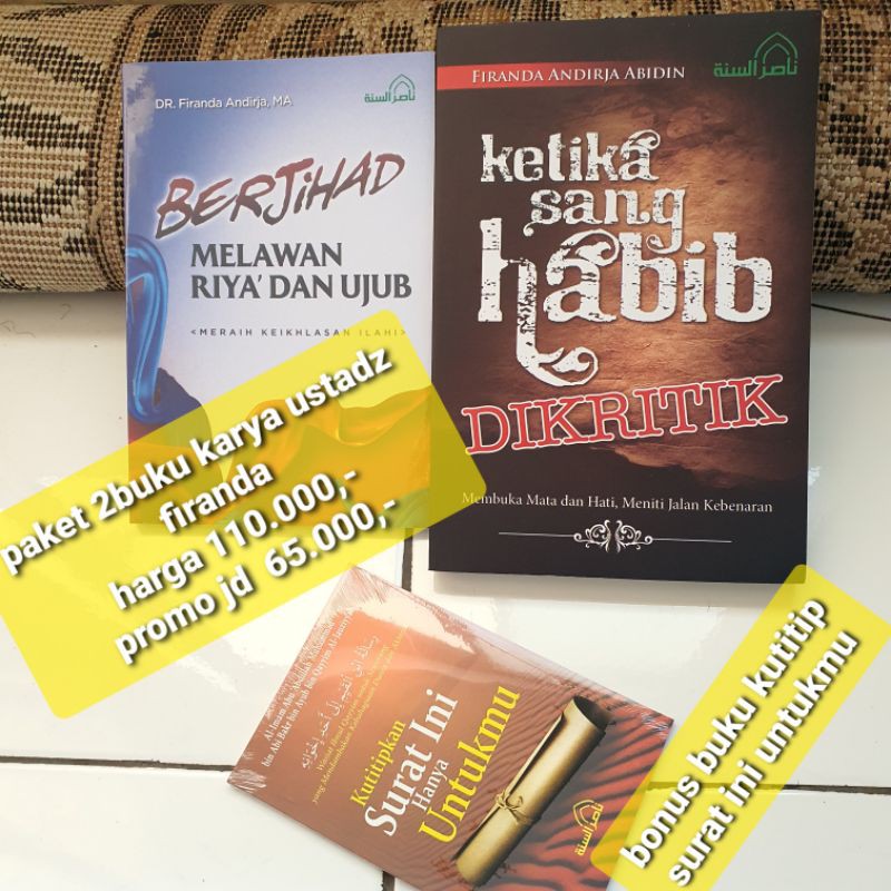 Jual paket 2 buku karya ustadz firanda plus bonus | Shopee Indonesia Jual paket 2 buku karya ustadz firanda plus bonus | Shopee Indonesia
