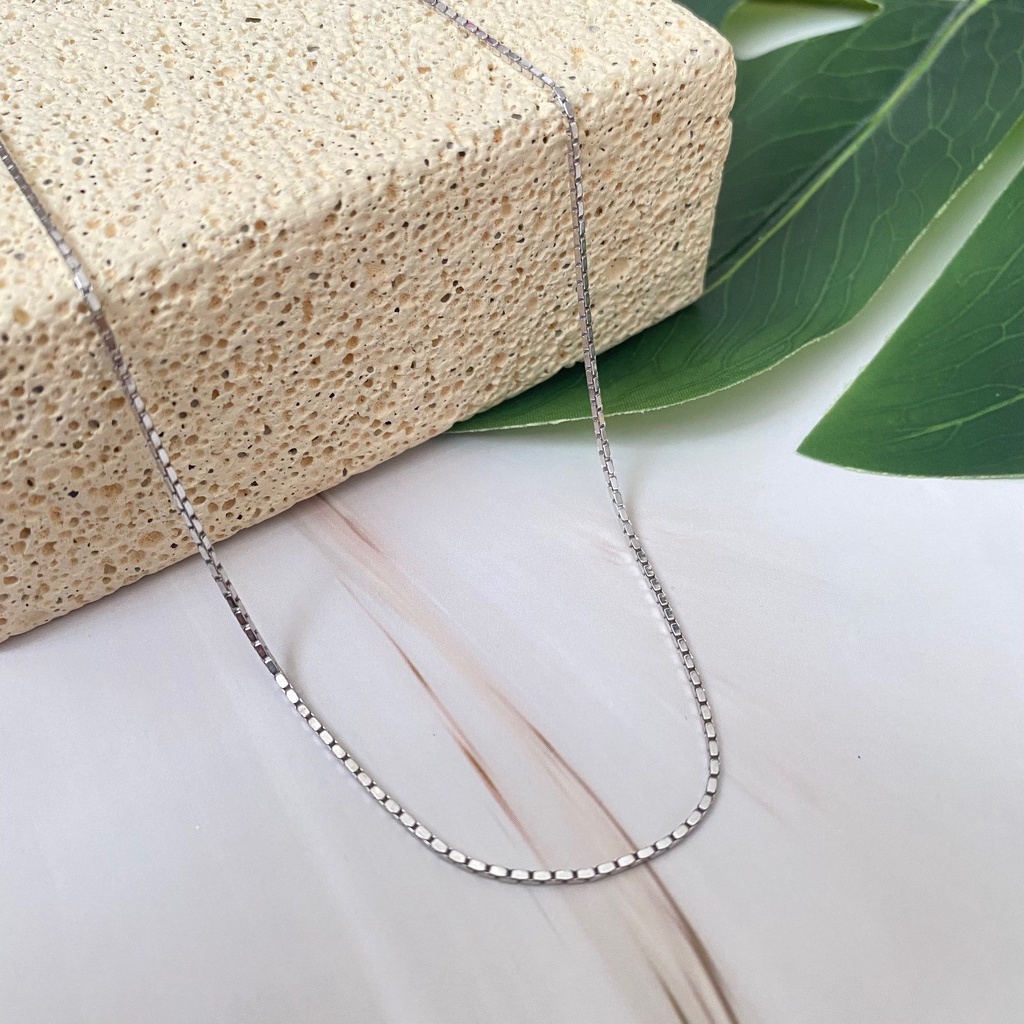 Jual Kalung Rantai Italy Emas Putih UBS 4 Gram Kadar 75% | Shopee Indonesia