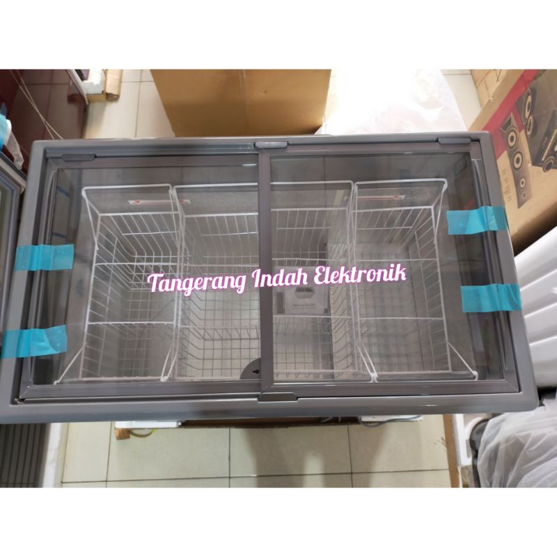 Jual Freezer Frigigate Pintu Kaca 200 liter CF 210 Freezer Es Krim ...