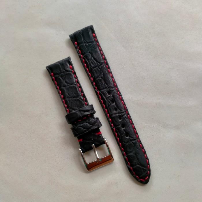 Jual strap jam tangan kulit crocodile asli lug 20mm , Breitling rolex ...