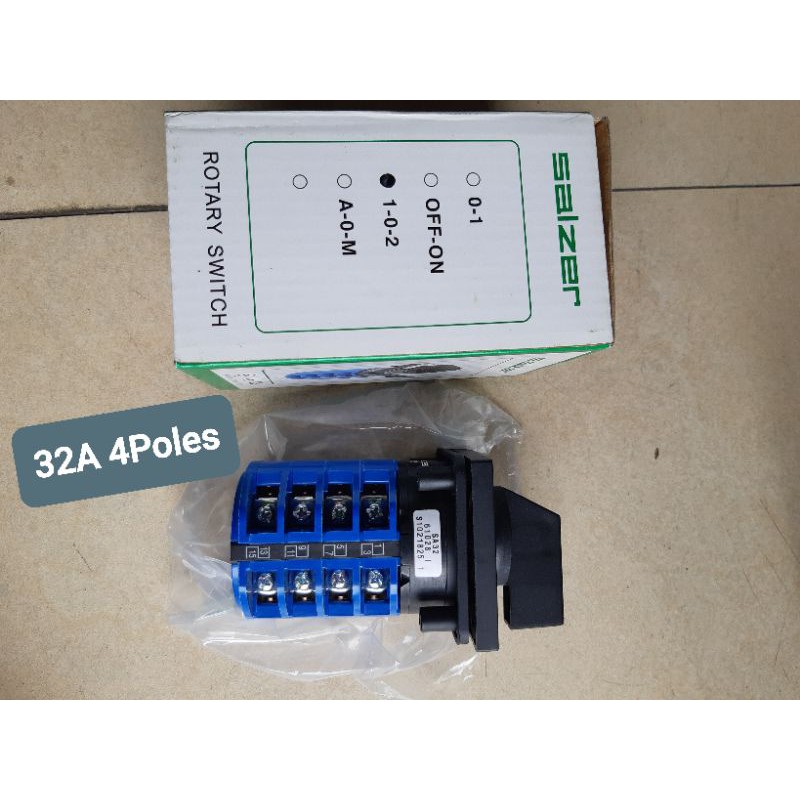 Jual Salzer rotary switch 32a 4p min beli 2 | Shopee Indonesia
