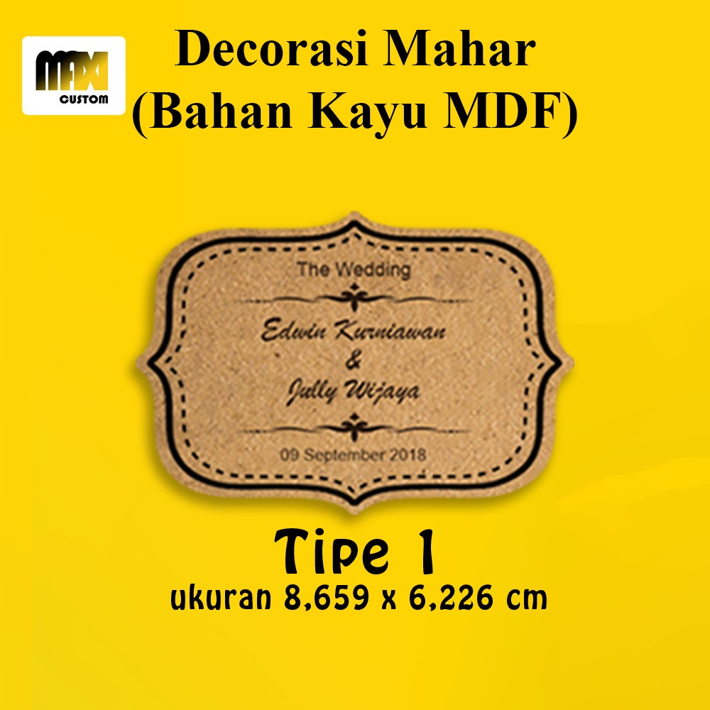 Jual Nama Kayu Custom Decorasi Mahar / scrabbook/ name tag kayu nama ...