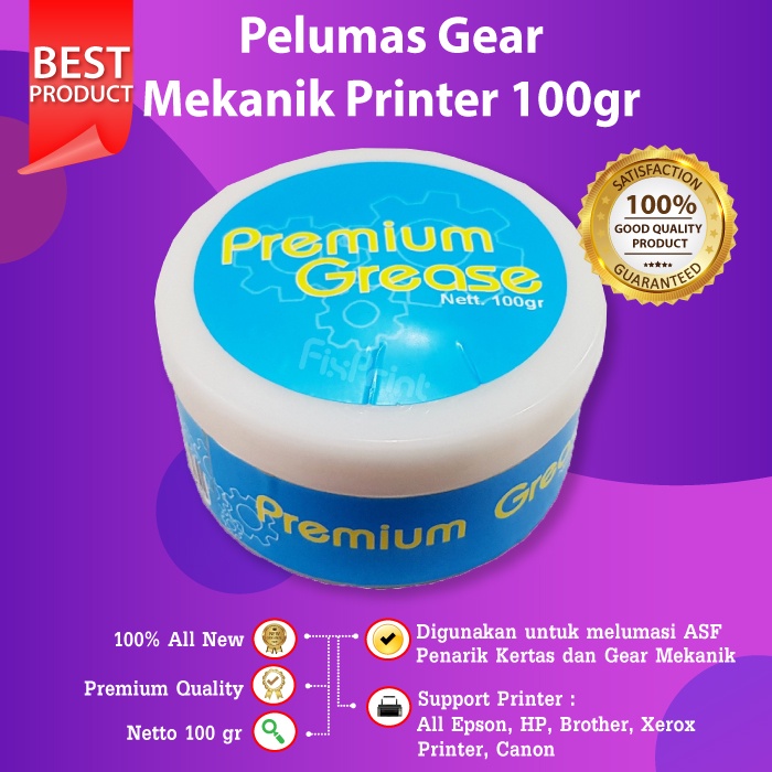 Jual Grease Mekanik 100gr Pelumas Gir Printer Canon Epson HP Brother ...
