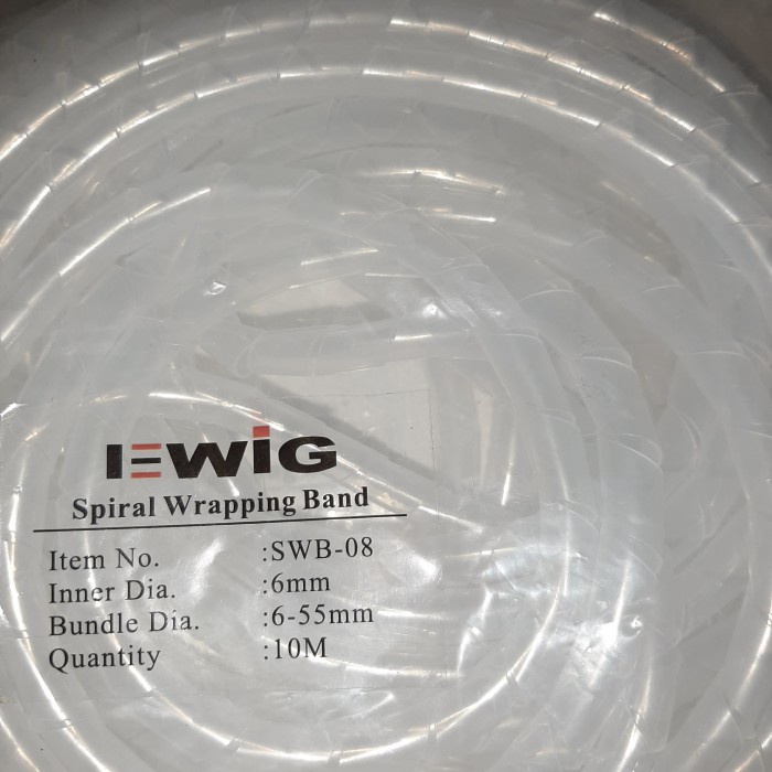 Jual spiral kabel wrapping band 6mm 10 meter | Shopee Indonesia