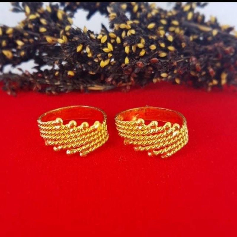 Jual cincin belah rotan replika emas London 24k kualitas golden persis ...