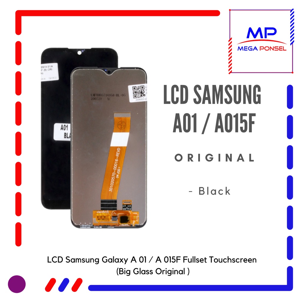 Jual LCD Samsung A01 A015F High Version Fullset Touchscreen - Mega ...