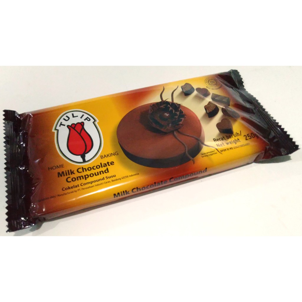 Jual Chocolate Cokelat Coklat Batang Batangan TULIP Compound 250 gr ...