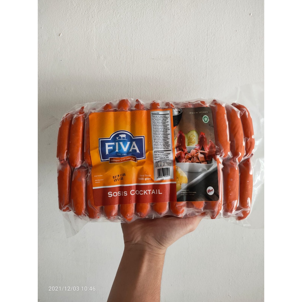 Jual Sosis sapi Cocktail Fiva 1kg Enaak | Shopee Indonesia