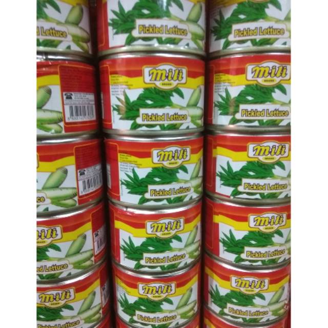 Jual Acar Selada Mili - Pickled Lettuce Mili 182 gr | Shopee Indonesia