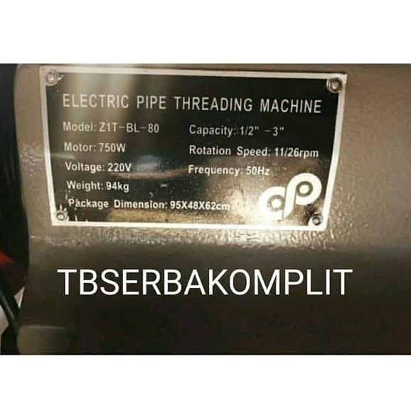 Jual Mesin Senai Pipa Listrik 0.5 In - 4 In Cp Snay Snai Elektrik ...