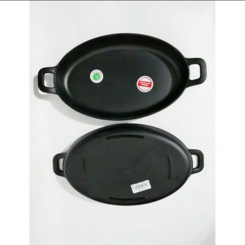 Jual Piring Hitam model Pemanggangan Oval Golden Dragon P7309HTM ...